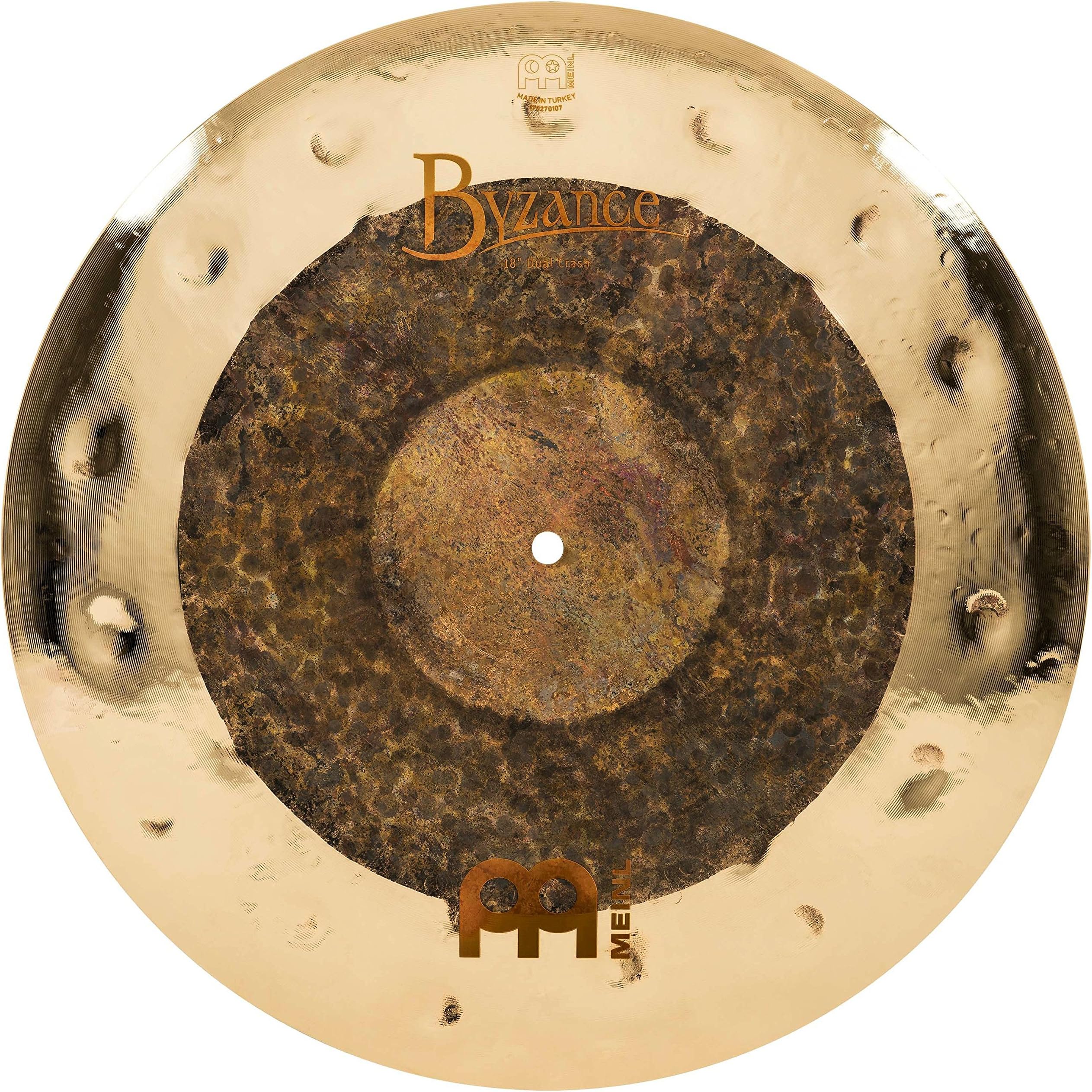 Amazon.com: Meinl Cymbals Byzance 18" Dual Crash — MADE IN TURKEY ...