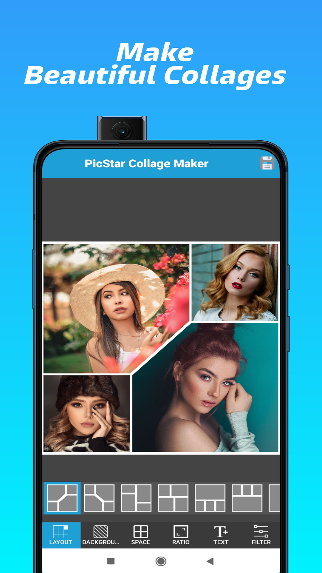 PicStar Collage Maker: Editor, 3D Mirror, Scrapbook - App on Amazon ...