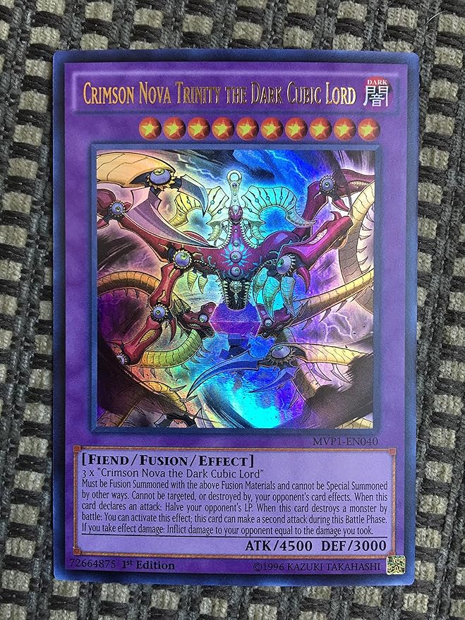 Amazon.com: YU-GI-OH! - Crimson Nova Trinity The Dark Cubic Lord (MVP1 ...