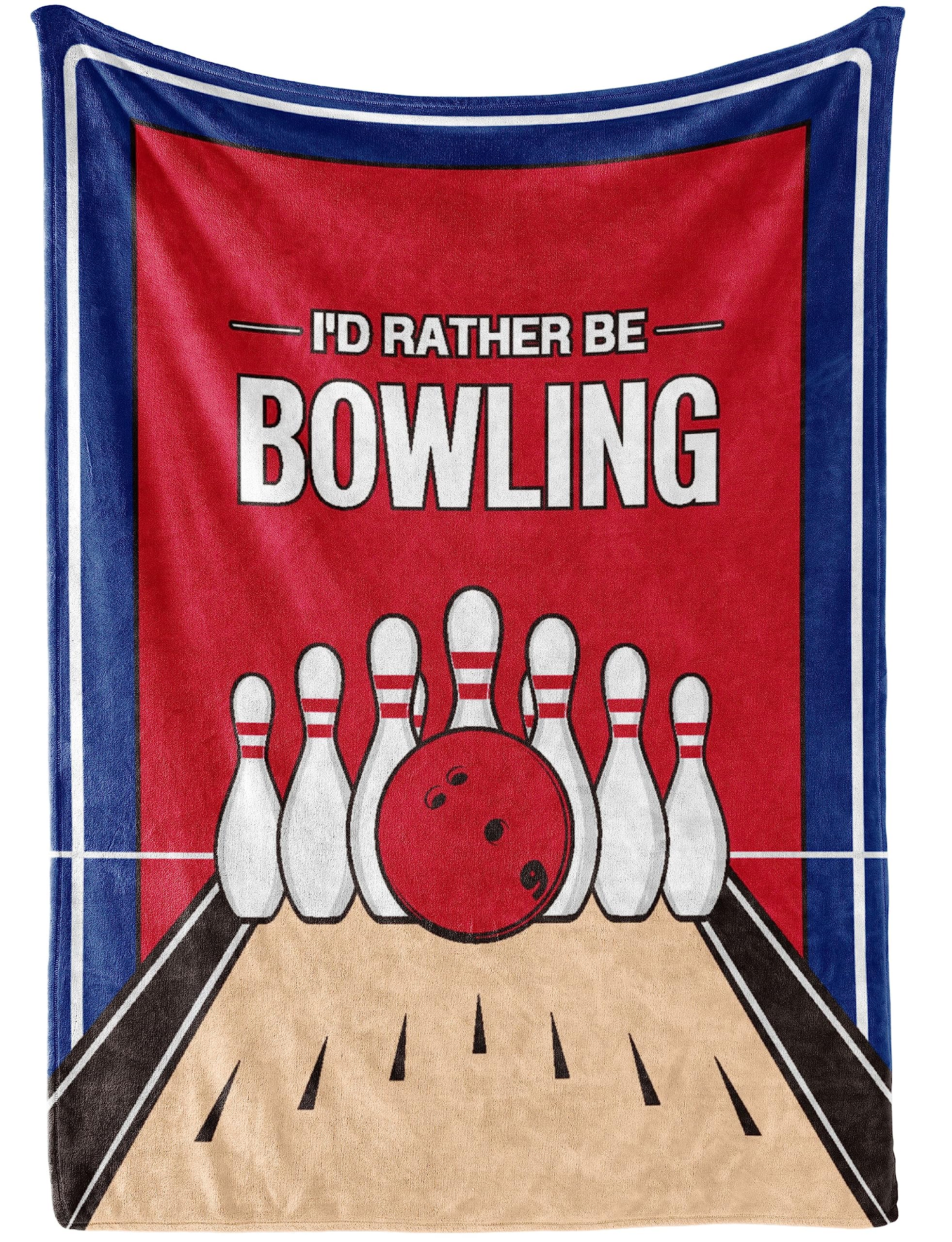 Amazon.com: InnoBeta Bowling Throw Blanket - I'd Rather be Bowling ...