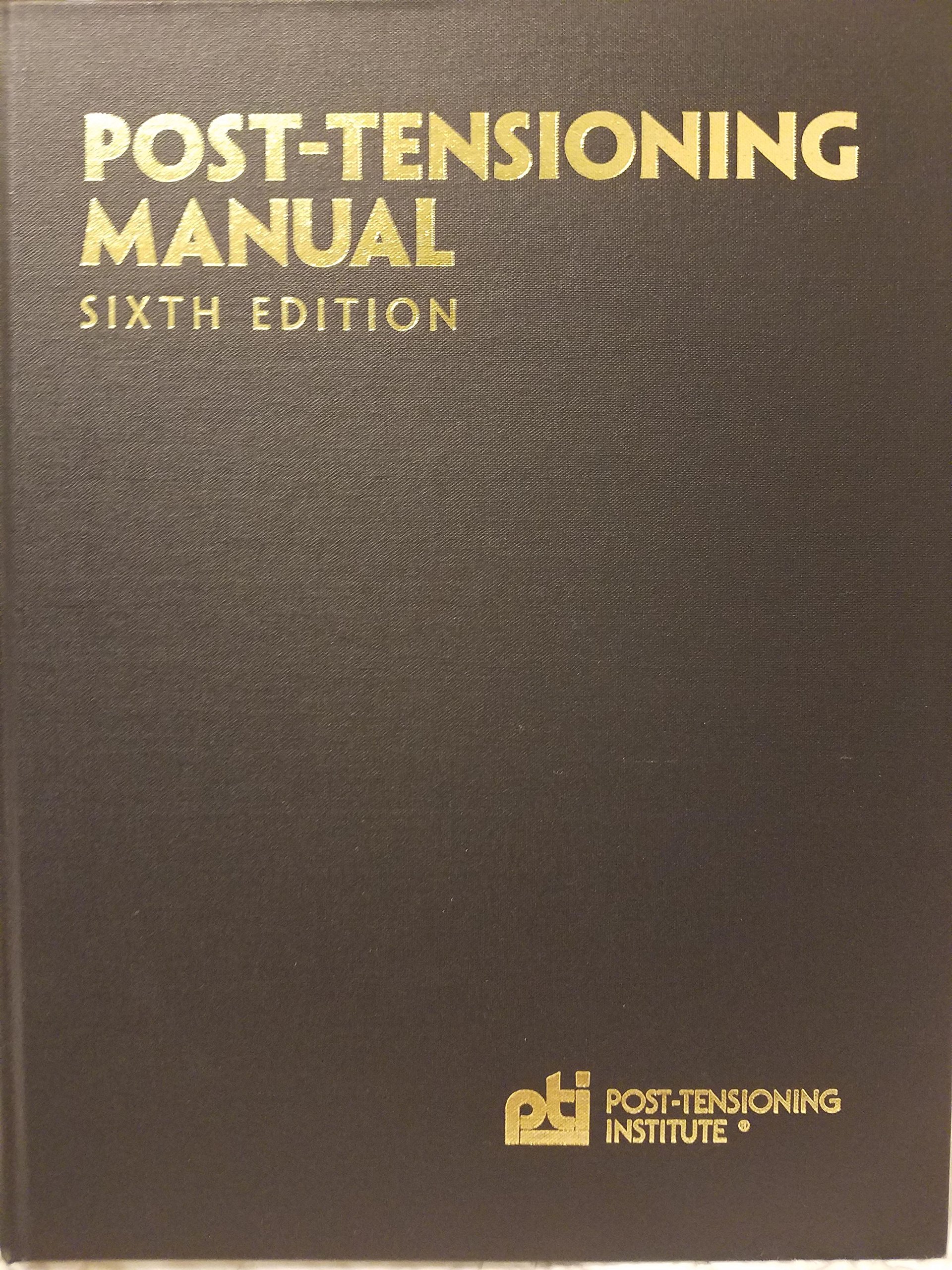 Amazon.com: Post-Tensioning Manual: 9780977875207: PTI Publications: Libros
