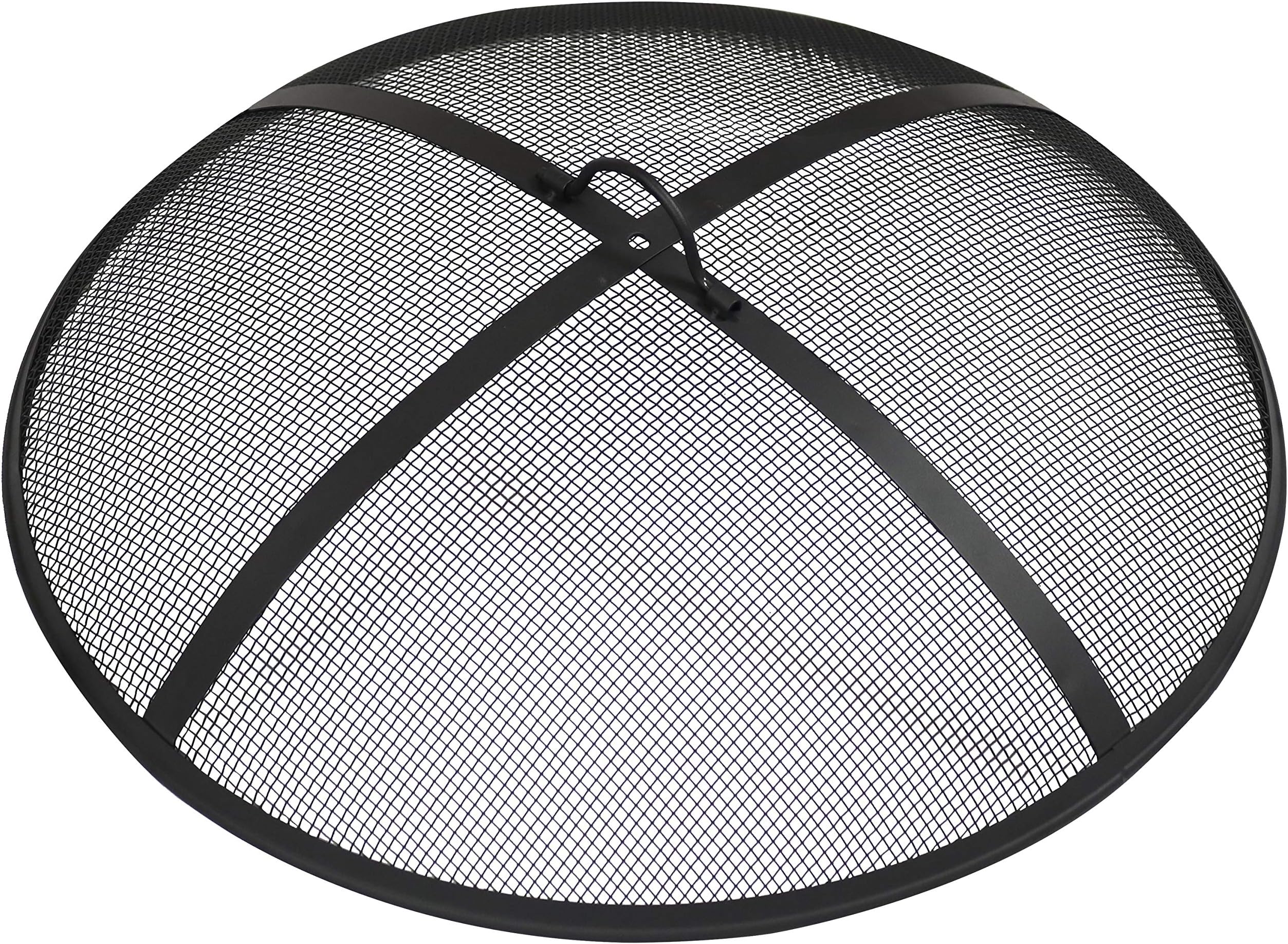 Amazon.com: Sunnydaze Black Reinforced Steel Mesh Fire Pit Spark Screen ...