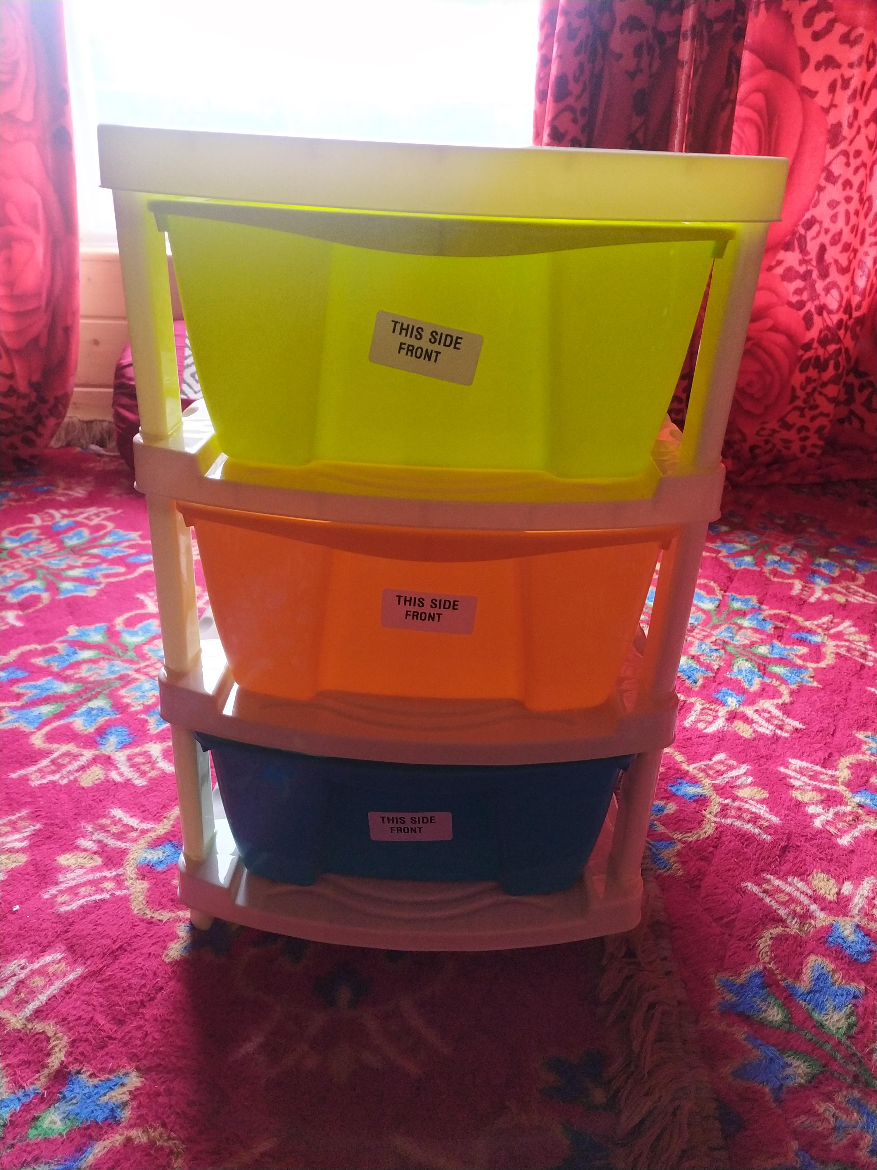 Veer Multipurpose Plastic Modular 3 Drawer System; Chest Storage ...