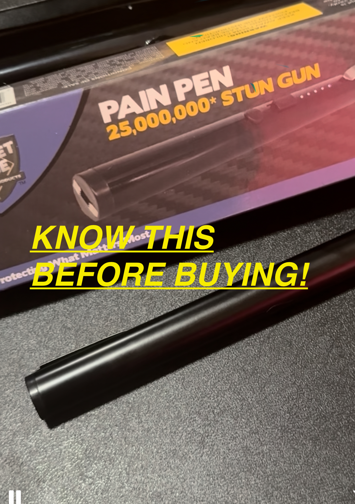 Watch Powerful PAIN PEN stun gun self-protection high voltage on Amazon ...