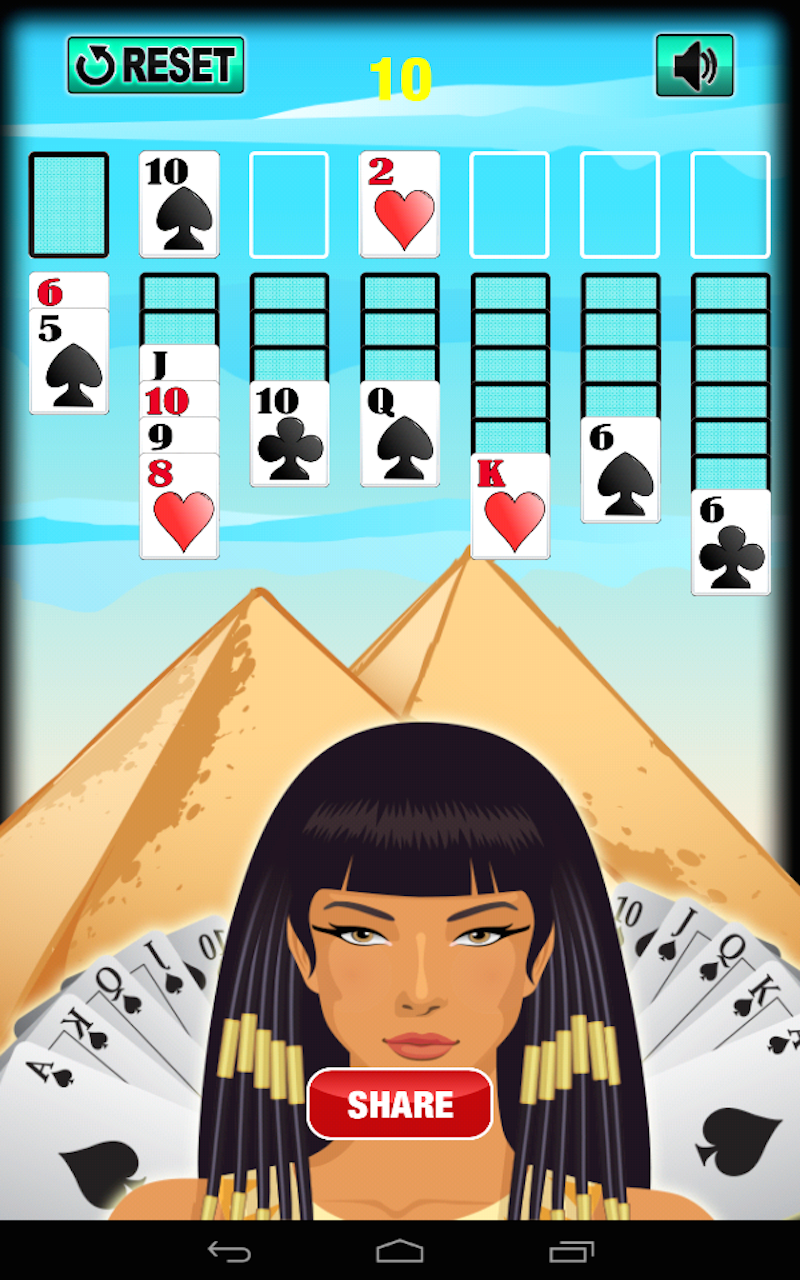 Solitaire Free Minigame Cleopatra Clash - App on Amazon Appstore