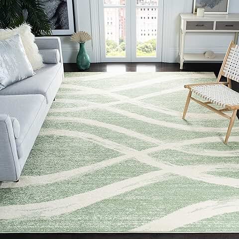 Amazon.com: green rugs for living room