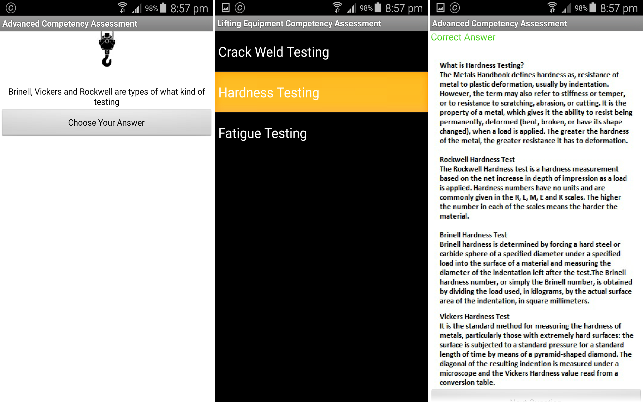 Riggers Competency Assessment - App on Amazon Appstore