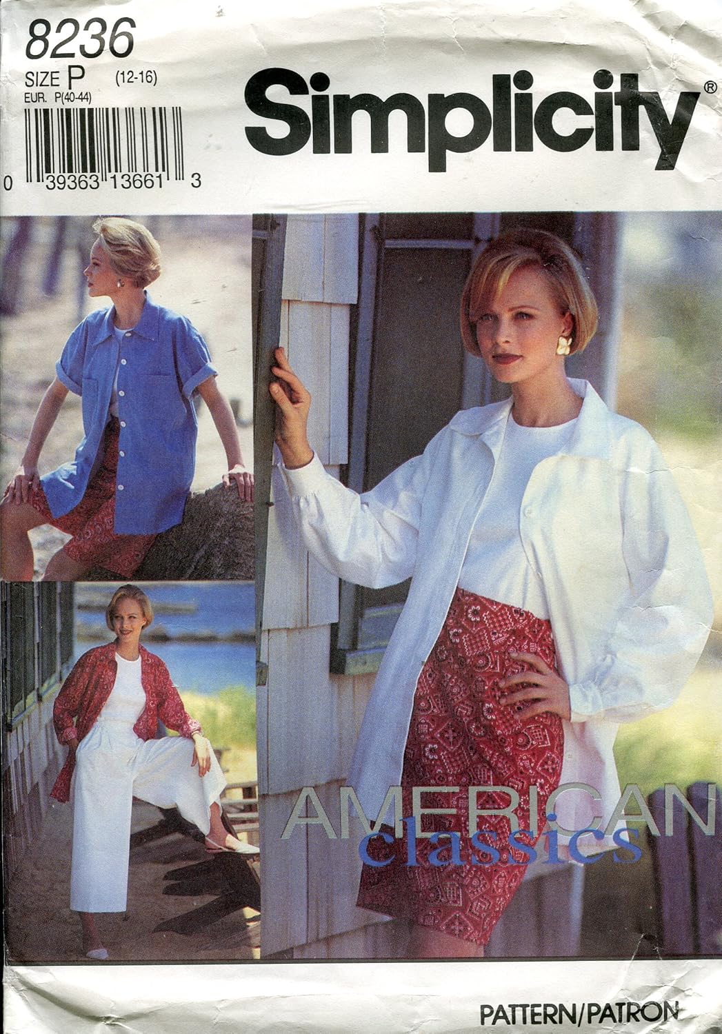 Amazon.com: Simplicity Pattern 8236 Misses Split Skirt, Slim Skirt and ...
