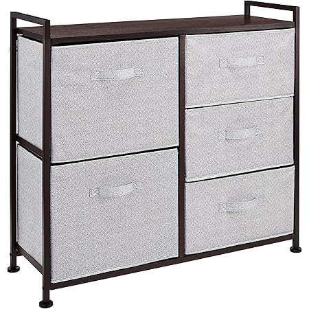 Amazon.com: Amazon Basics Fabric 3-Drawer Storage Organizer Unit for ...