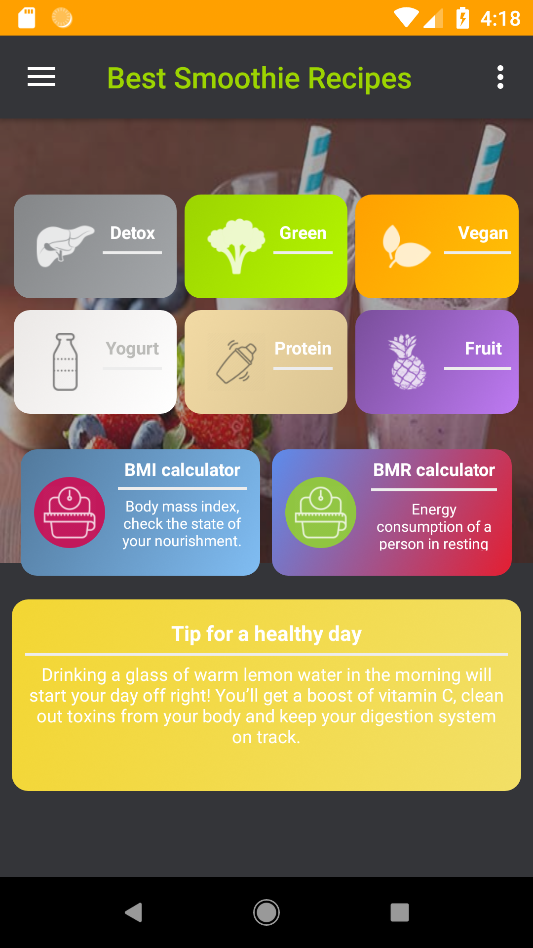 Smoothie recipes : Detox smoothies - App on Amazon Appstore