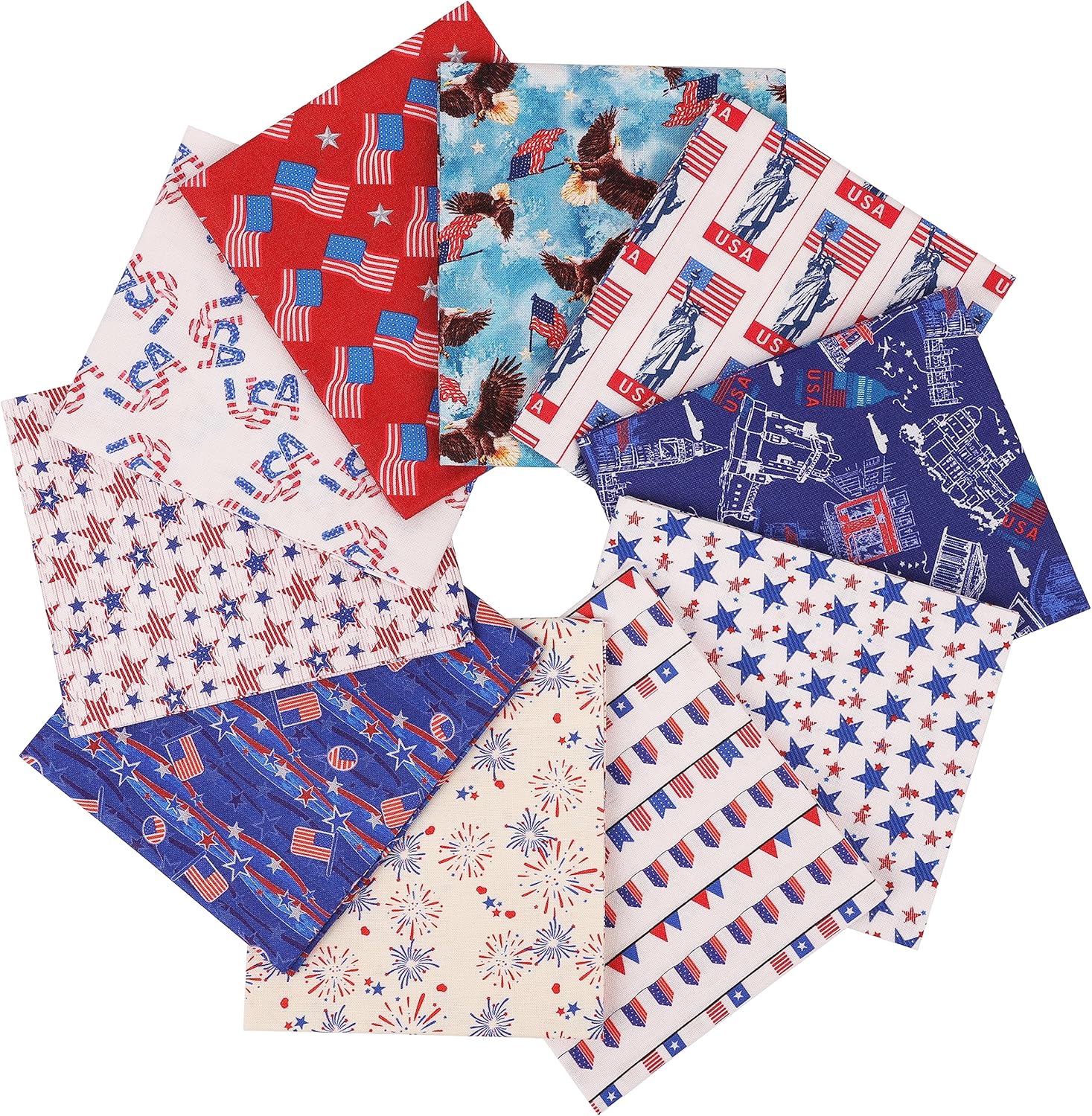 Amazon.com: Craftido -25 Options- 100% Cotton Quilting Fabric Bundles ...