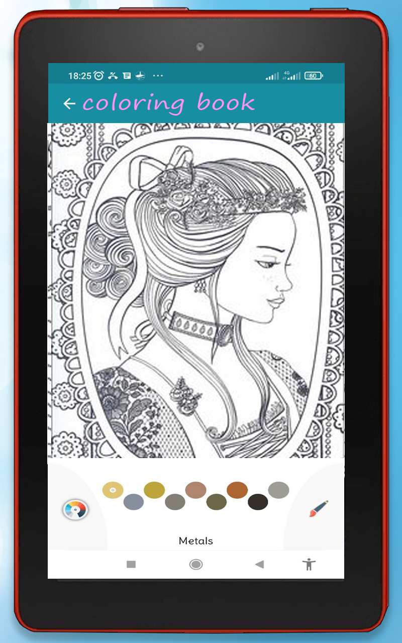 Coloring Book For Girls : Coloring game Girls Play and Learn Coloring ...