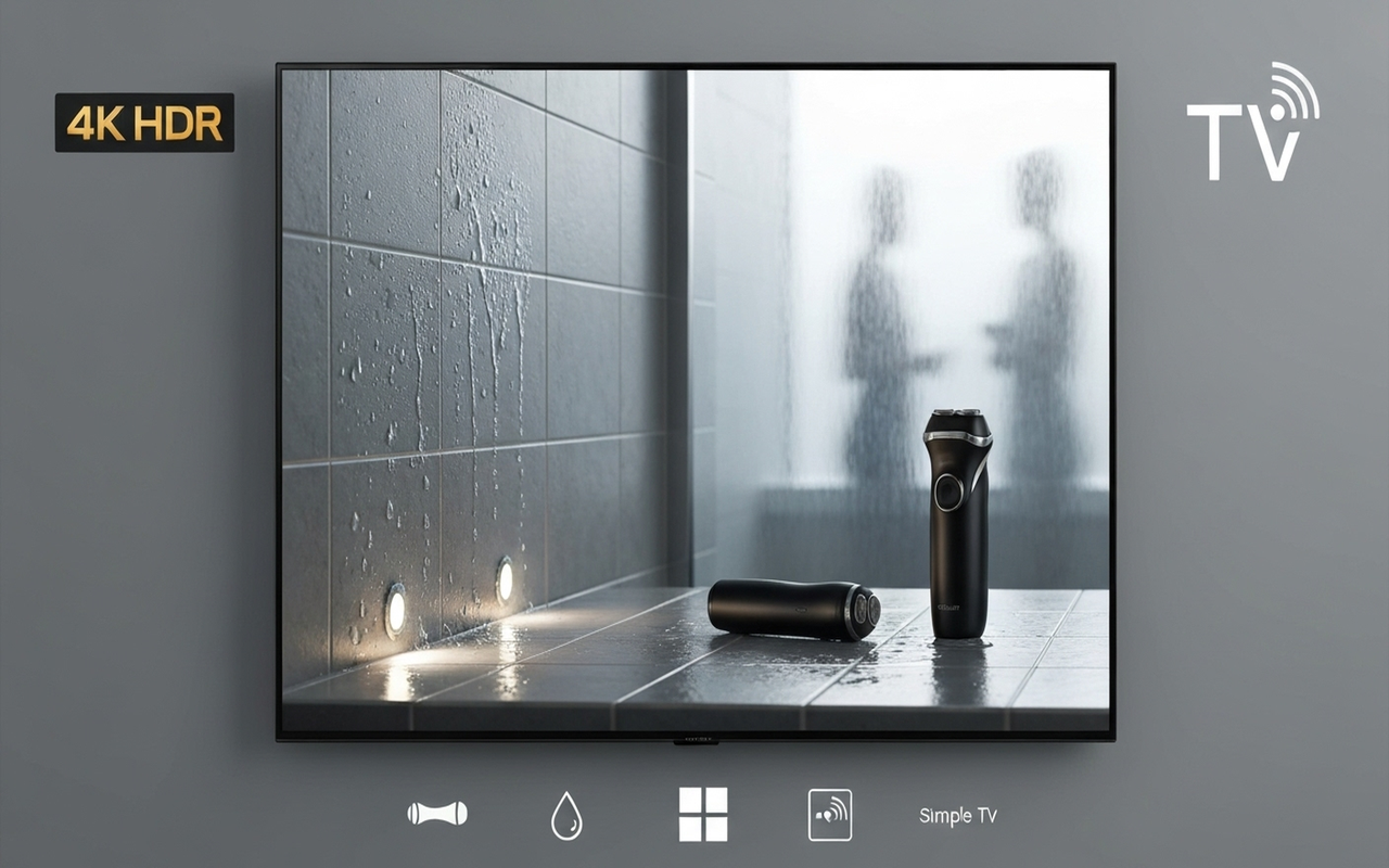 Shaver Buzz Bathroom Tile Echo – Noise Blocker | 4K Smart TV Chill Loop ...