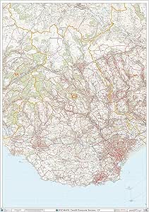 Cardiff - CF - Postcode Wall Map - Paper : Amazon.co.uk: Stationery ...