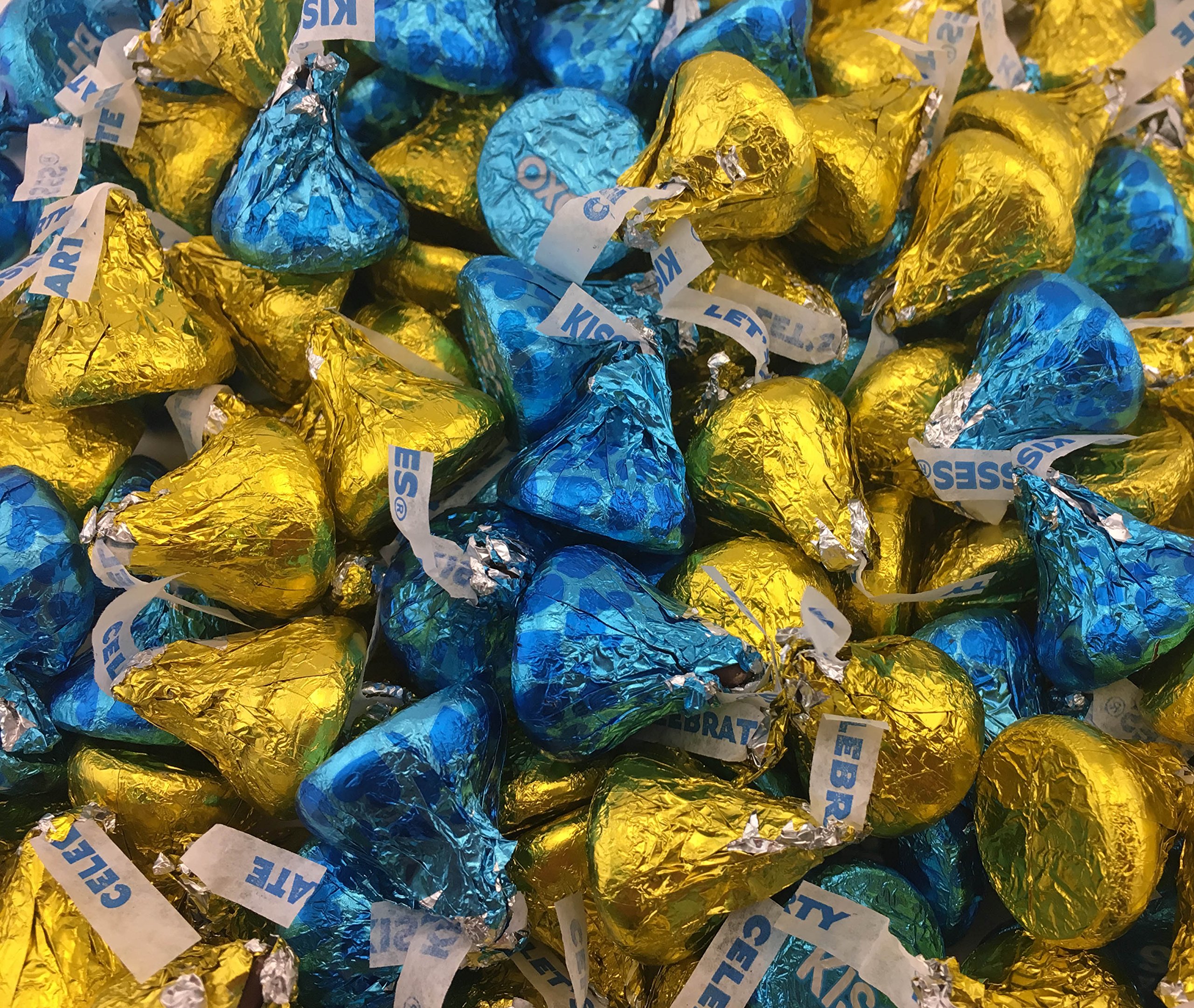 Blue And Gold Hershey Kisses