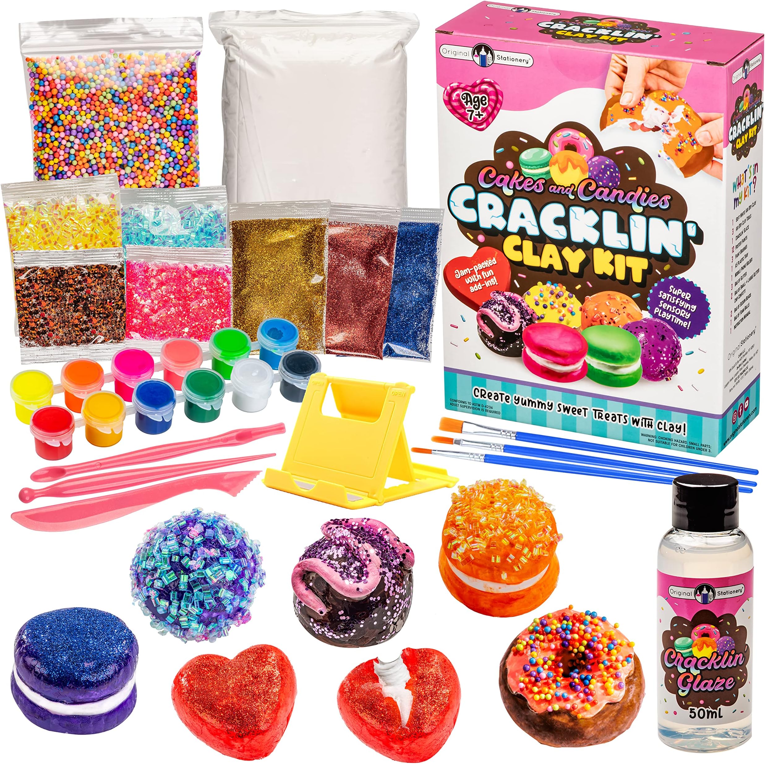 Amazon.com: Original Stationery Cakes and Candies Cracklin' Clay Kit ...
