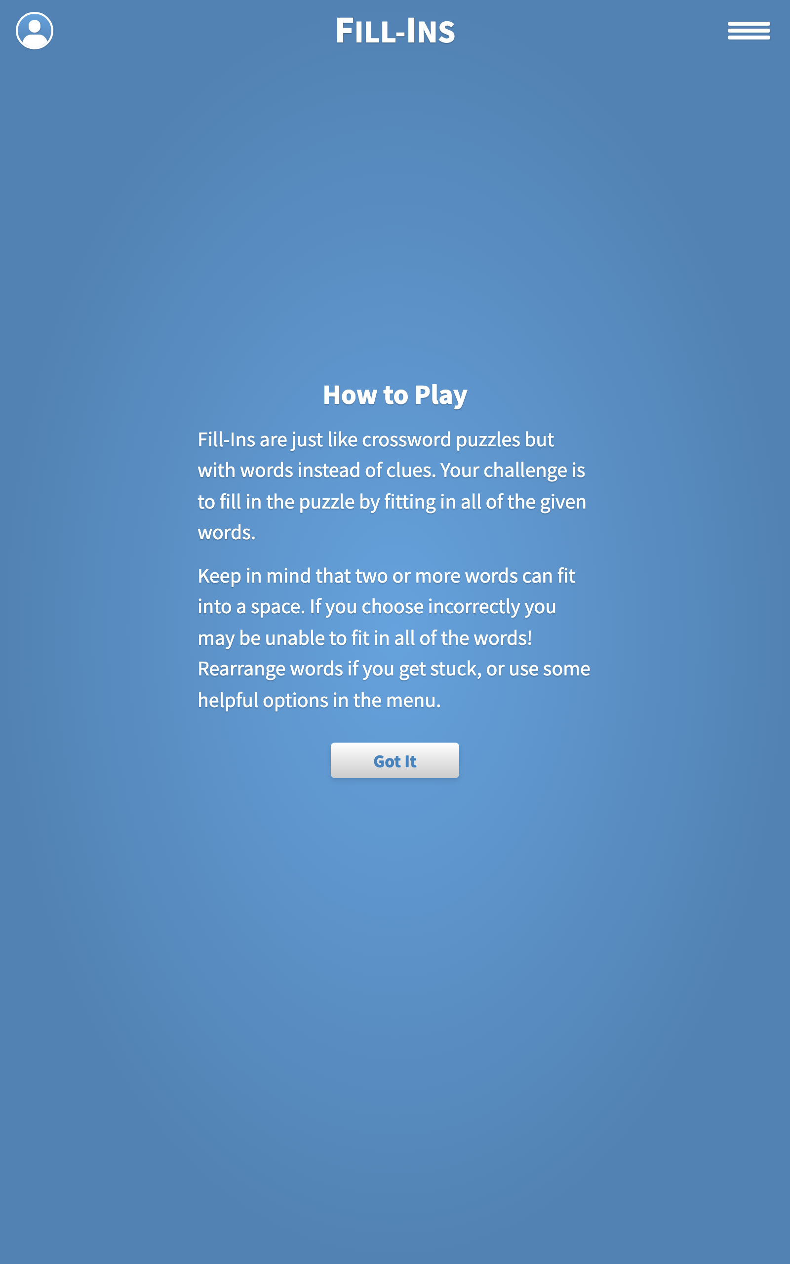 Fill-Ins · Free Word Fit Puzzles - App on Amazon Appstore