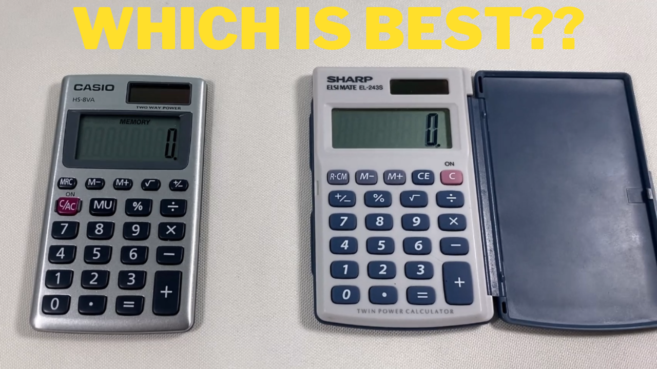Watch Comparison of Sharp/Casio Solar Calculators #thisorthat on Amazon ...