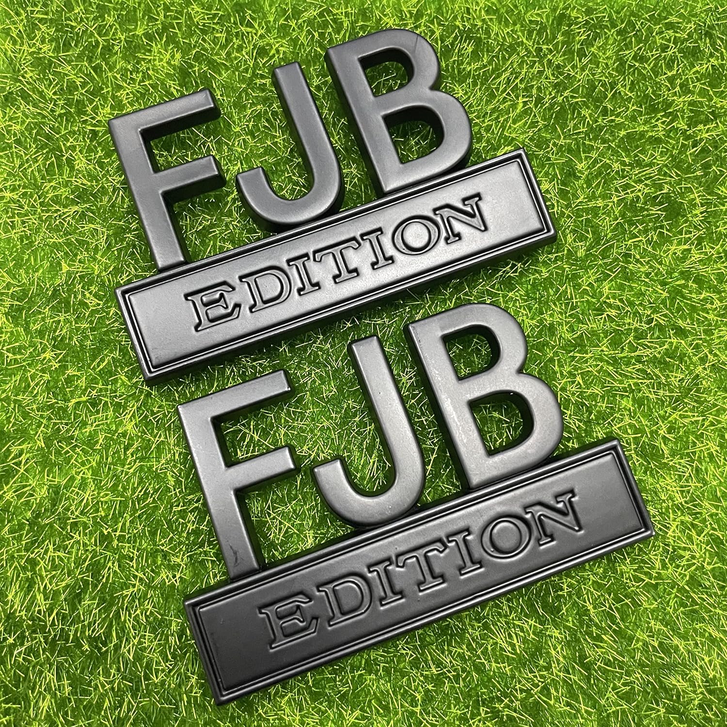 Amazon.com: 2PCS FJB Edition Car Emblem, Car Decal 3D Raised Letters ...