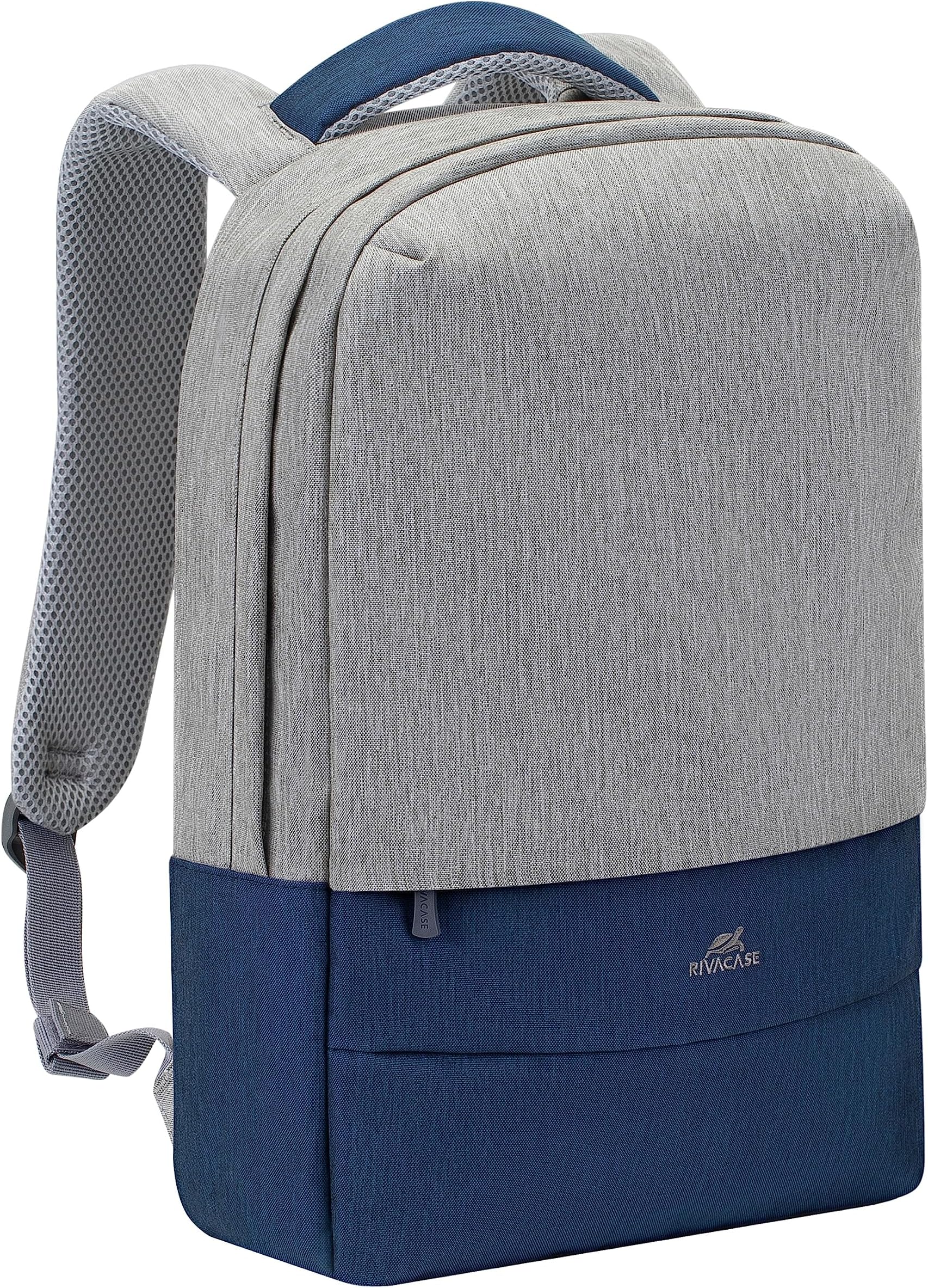 Rivacase 7562 Backpack Antirrobo Minimalista p/Laptop 15.6" Gris Azul ...