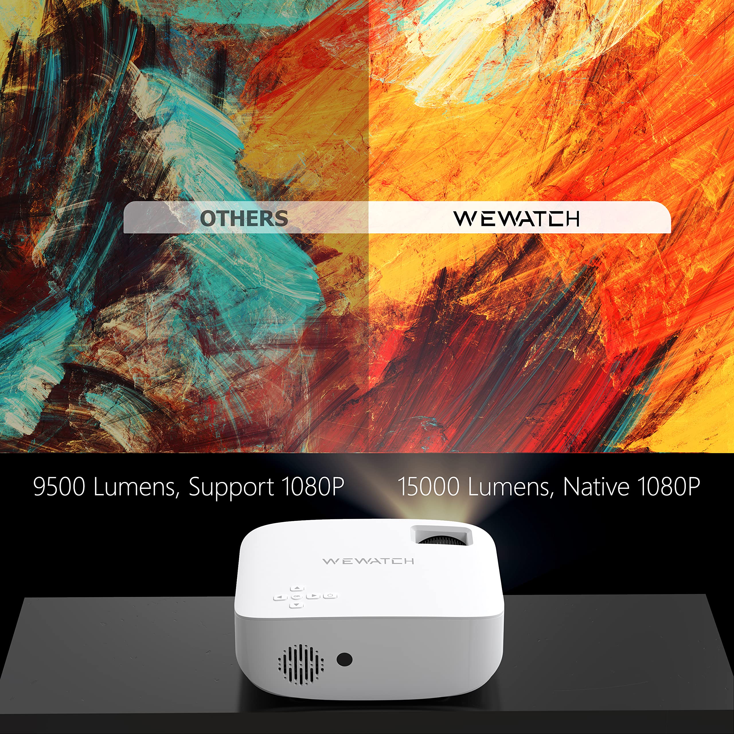 Proyector WEWATCH nativo 1080...B09J8T22YS | Encarguelo.com