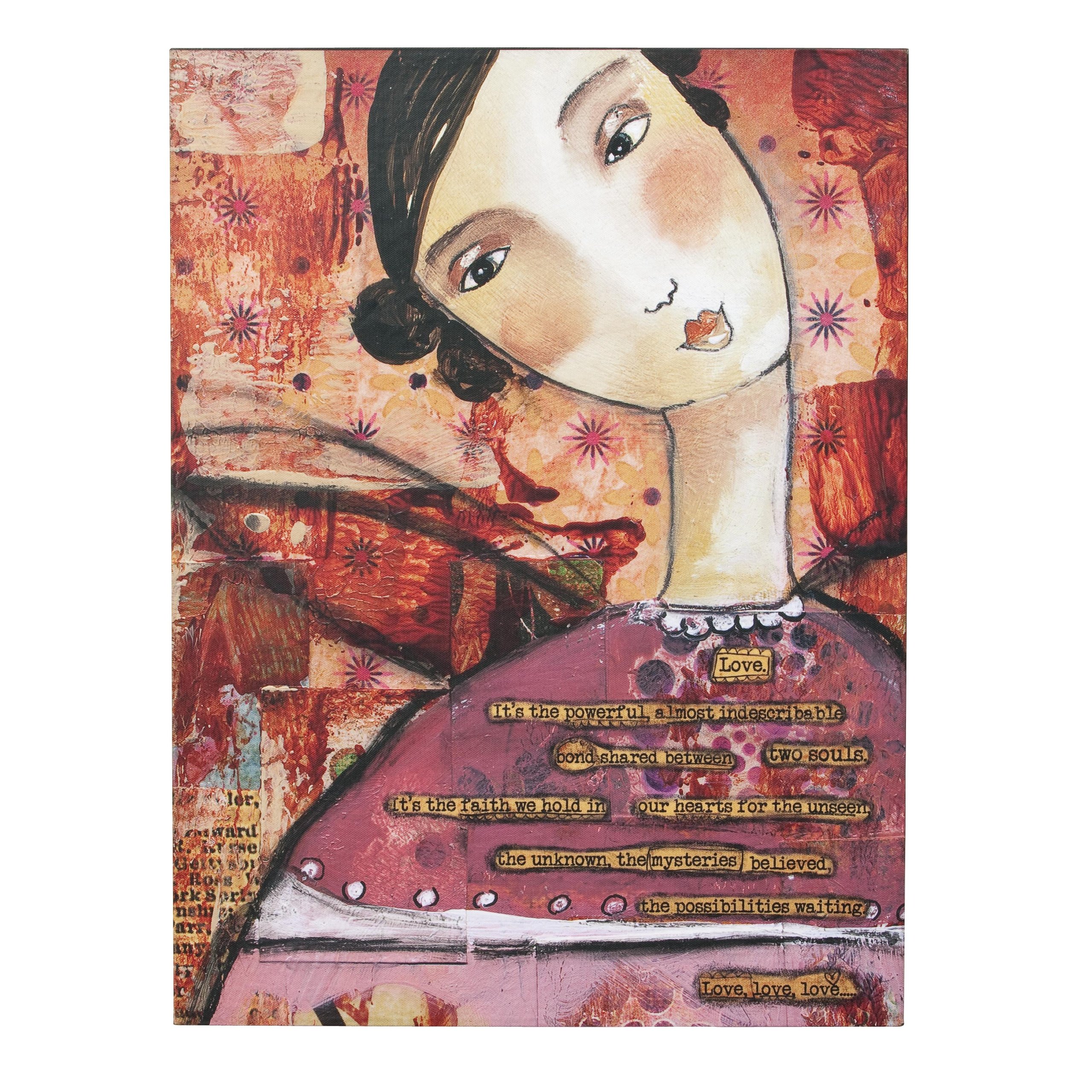 Amazon.com: Kelly Rae Roberts Love is Powerful Wall Art, 18 by 24-Inch ...
