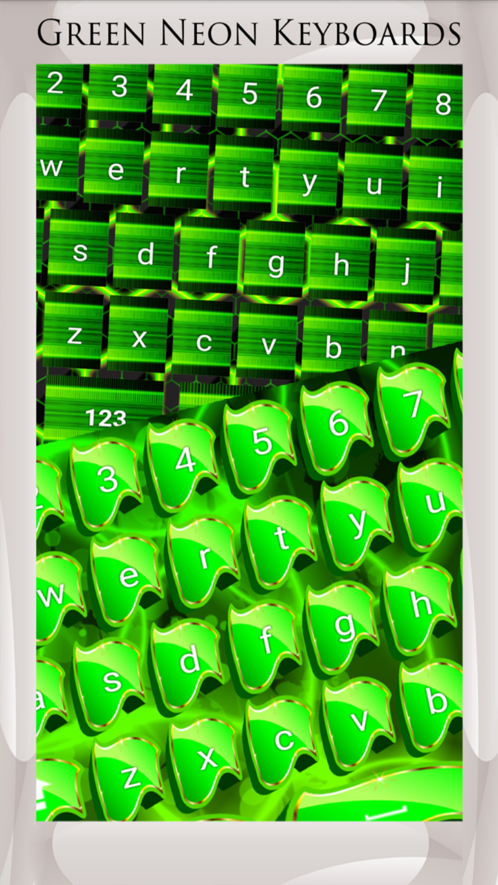 Aplicación Teclados Neon Verde en Amazon Appstore