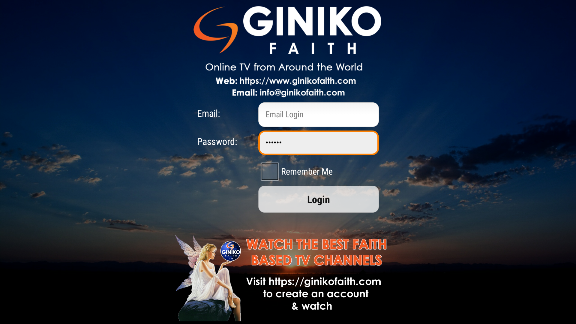 Giniko Faith TV - App on Amazon Appstore