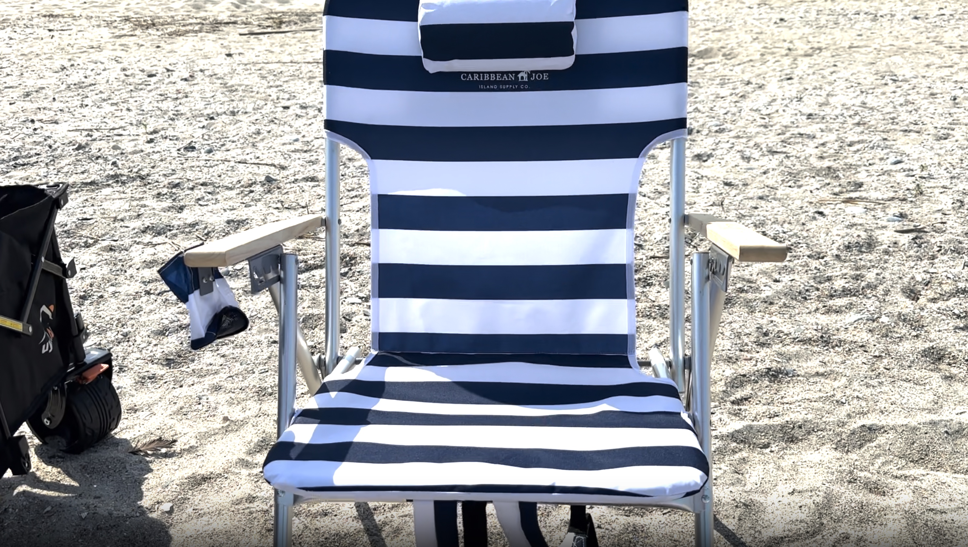 Watch Caribbean Joe Folding Beach Chair Review on Beach on Amazon Live