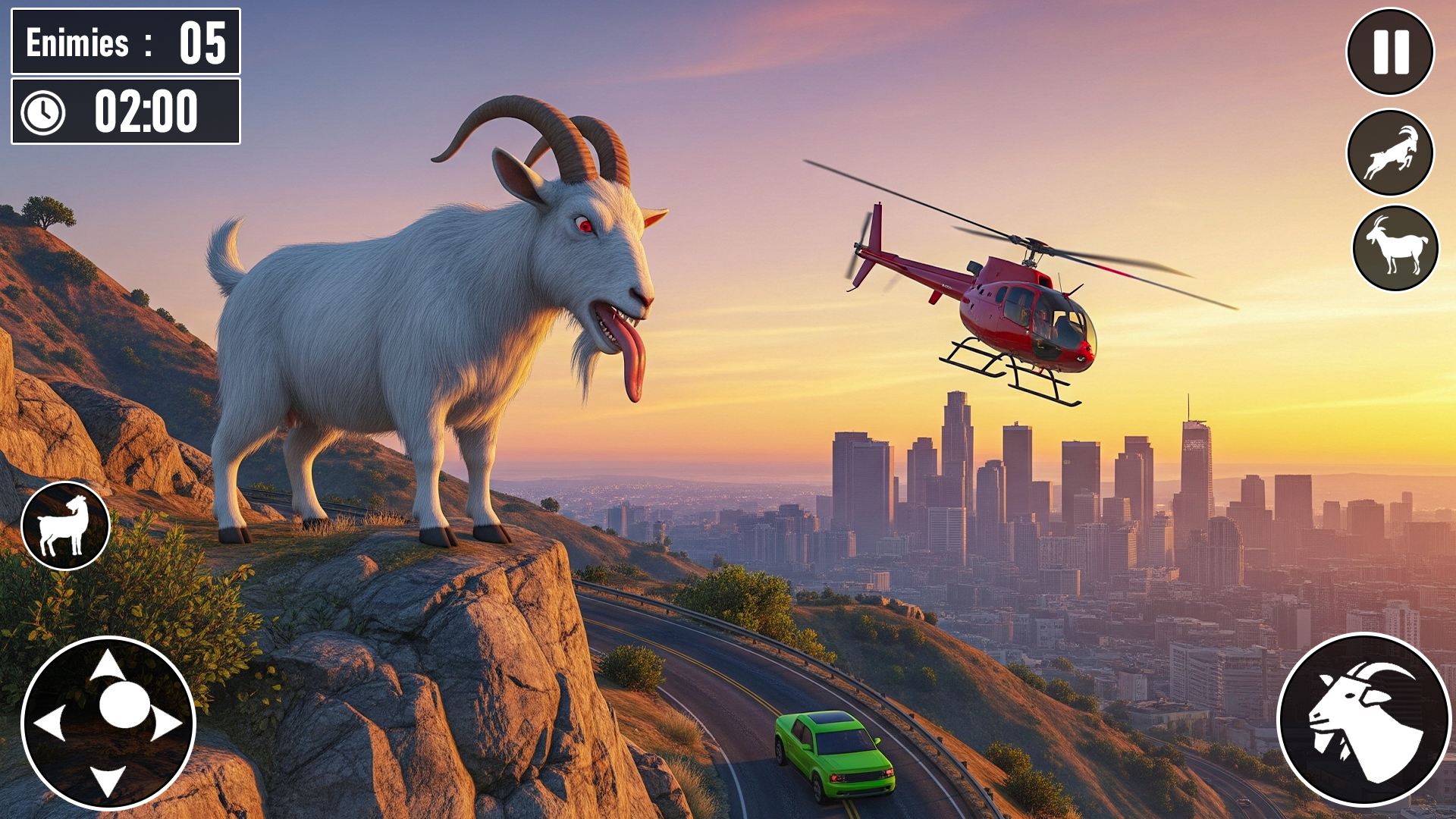 Craziest City Goat : Ultimate Runner Capra Simulator Games 2025 - Application sur Amazon Appstore