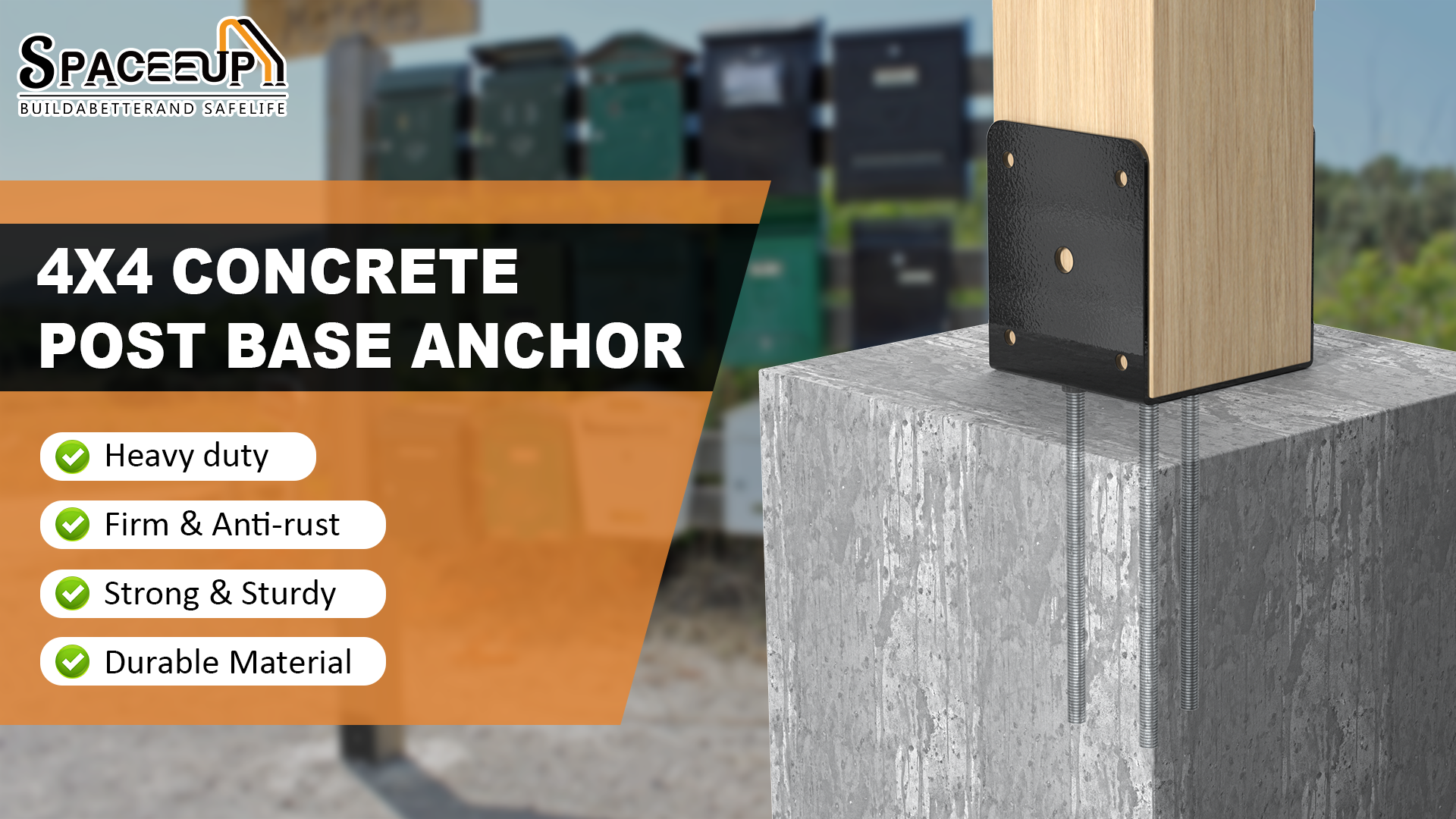 Wood Post Concrete Anchoring Systems