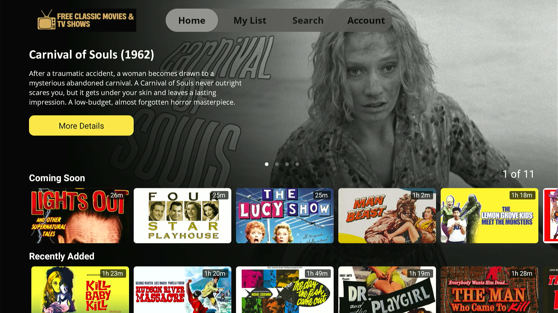 Free Classic Movies & TV Shows - App on Amazon Appstore