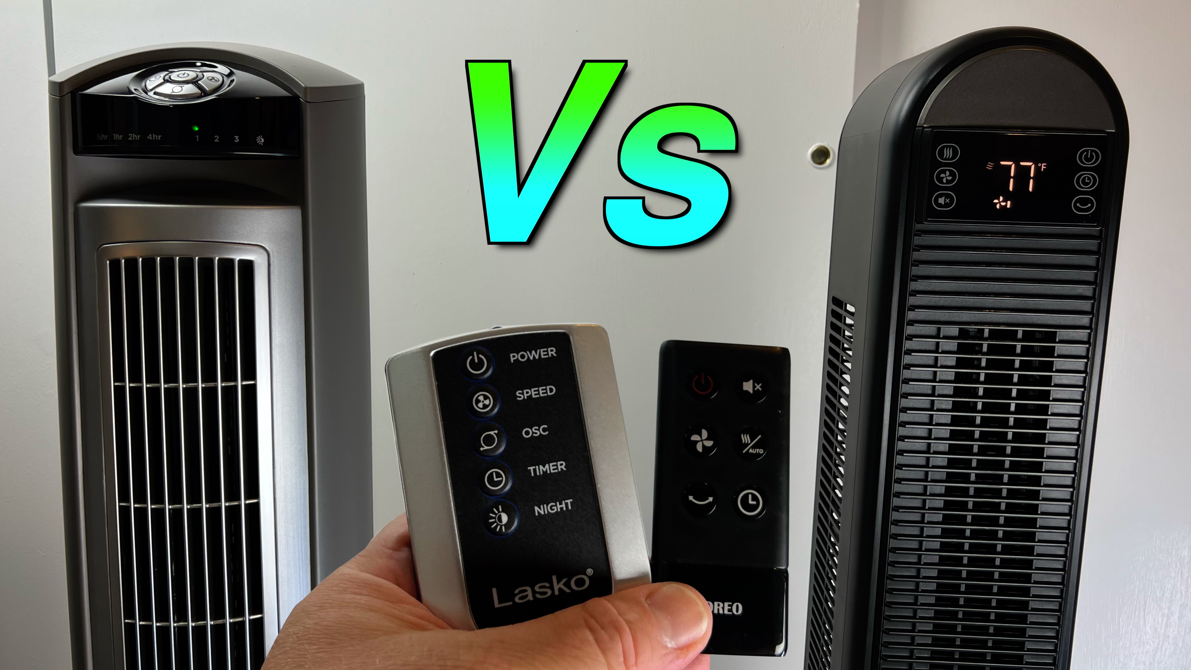 Watch 42 Inch Bladeless Tower Fan Comparison , Lasko Vs Dreo on Amazon Live