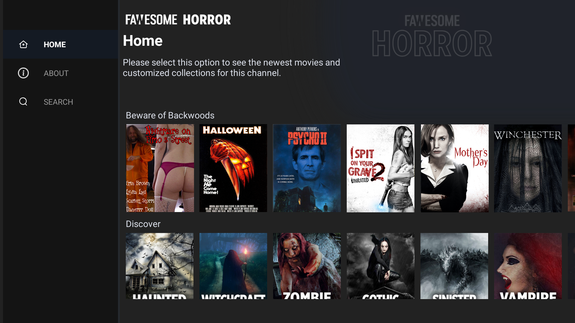 Horror Movies & TV by Fawesome:Amazon.com:Appstore for Android
