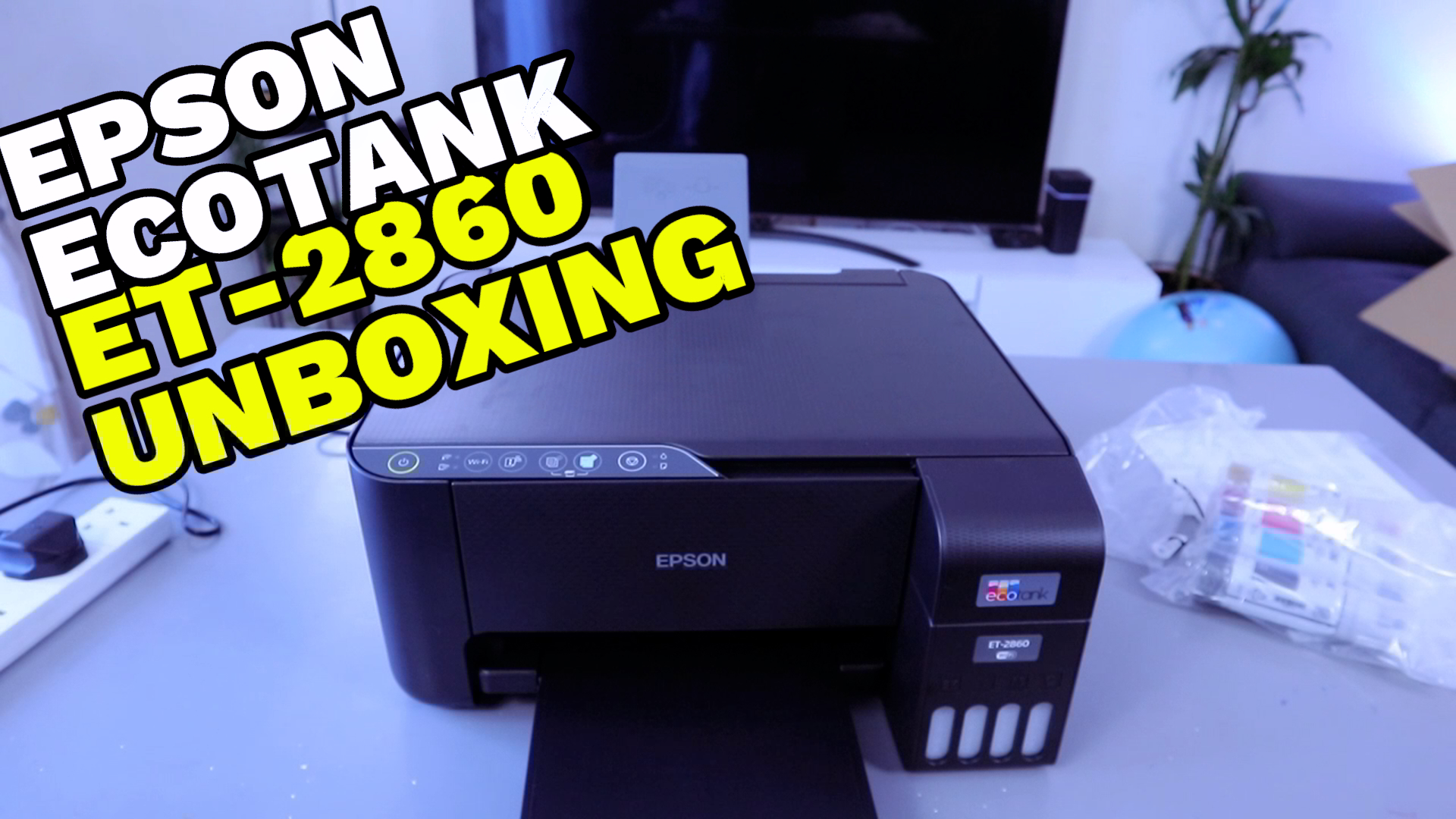Epson EcoTank ET-2860 Printer Unboxing Review