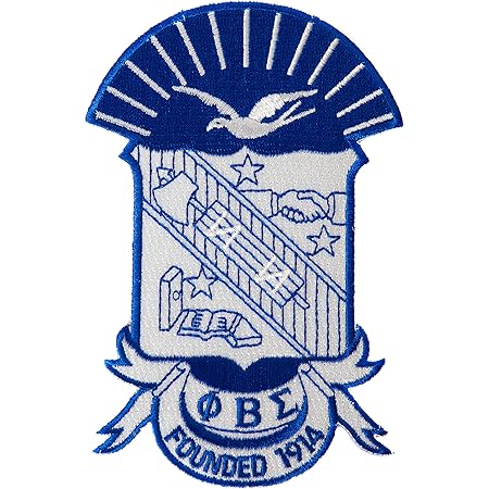 Amazon.com: Phi Beta Sigma Fraternity 4" Embroidered Appliqué Seal ...