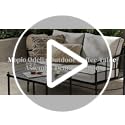 Amazon.com: mopio Odelia Outdoor Coffee Table, Small Metal Patio Side ...