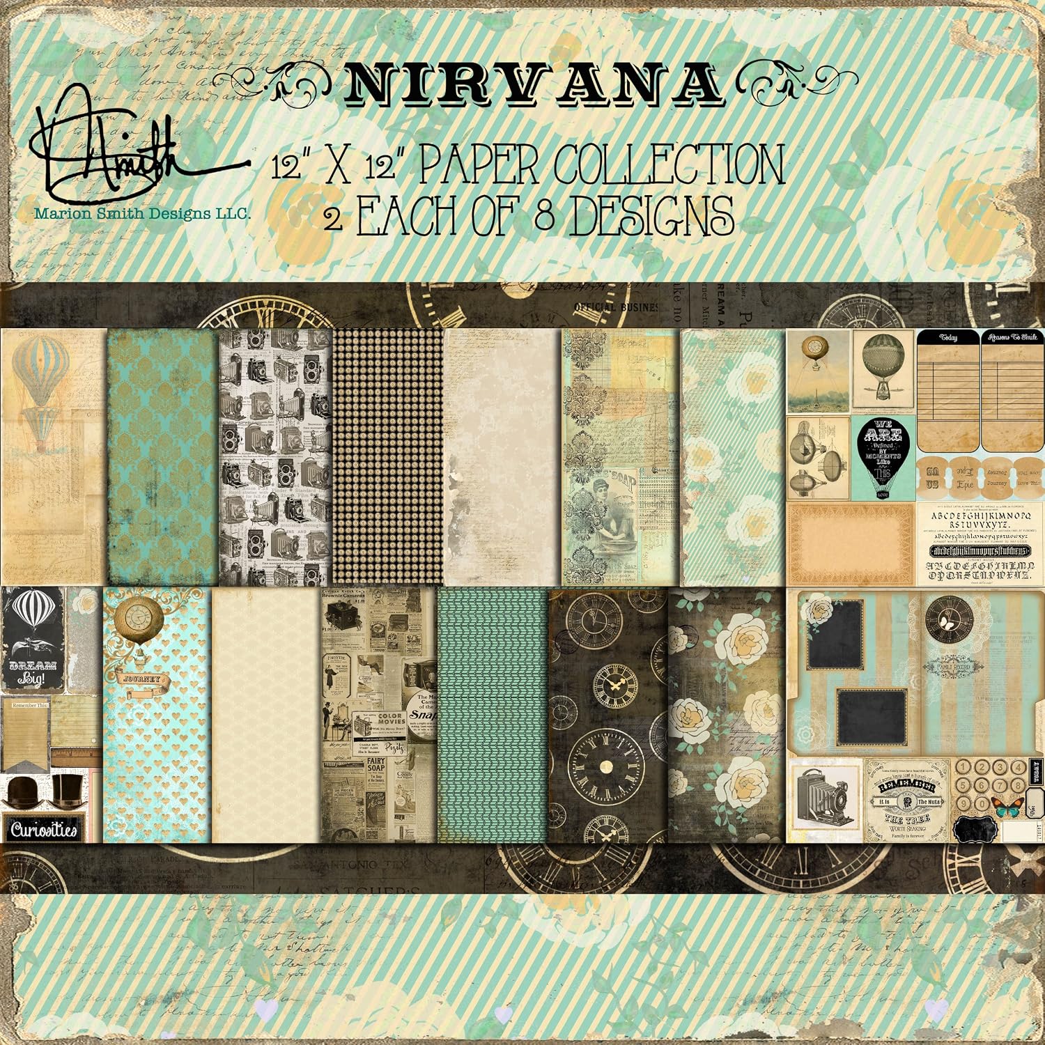 Amazon.com: Marion Smith Designs Nirvana Collection Scrapbooking Kit