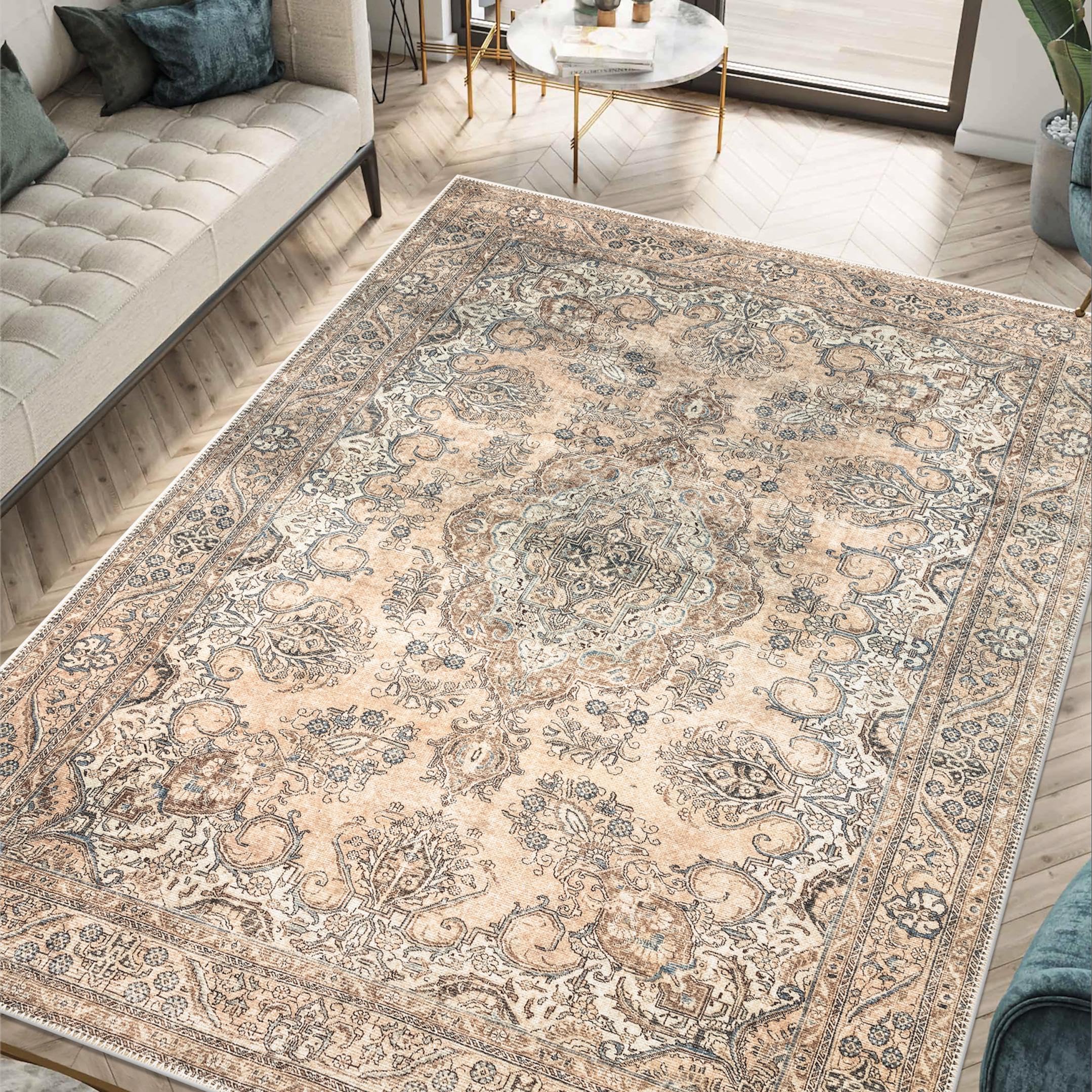 Amazon.com: Keen Home Design Machine Washable Area Rugs with Non-Slip ...