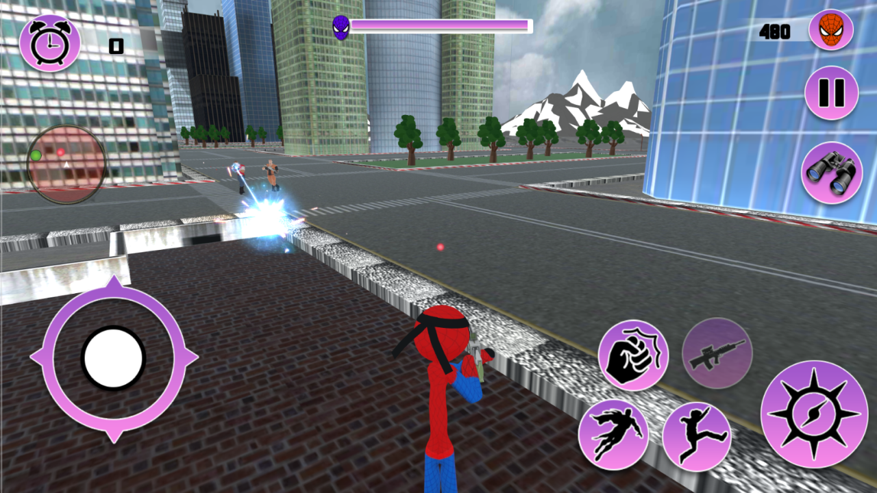 Super Flying Stickman Spider Open World Game: Real Stick Rope Hero ...