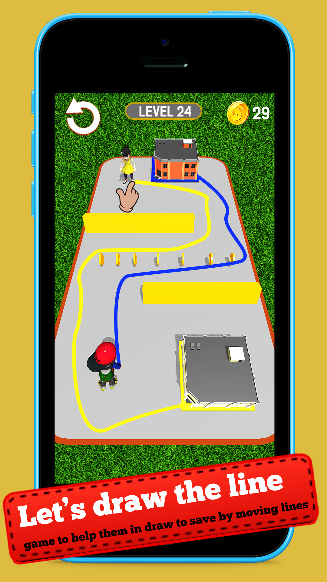 Home Rush Race Draw Puzzle: Draw and Connect Path to Rush To The Home ...