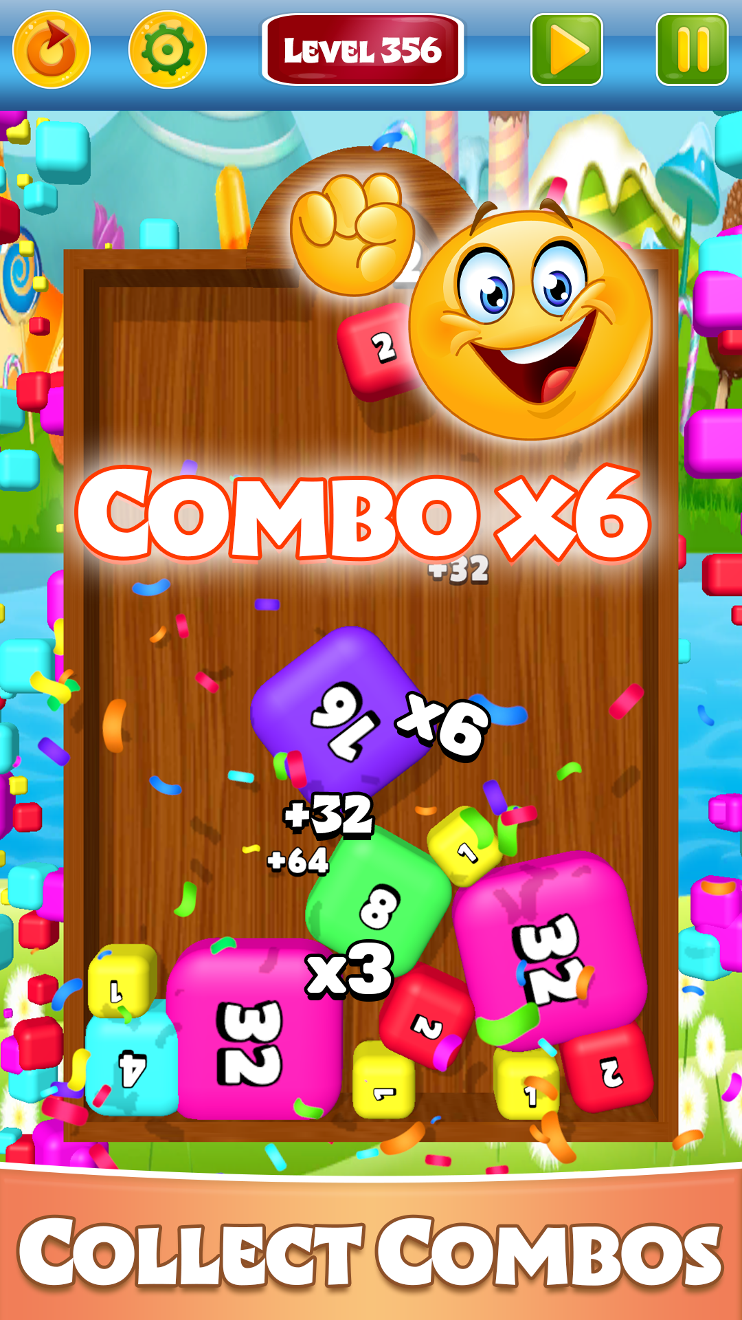 2048 Merge Number Bubble shooter Buster Cube Matching Game 2024 3d for ...