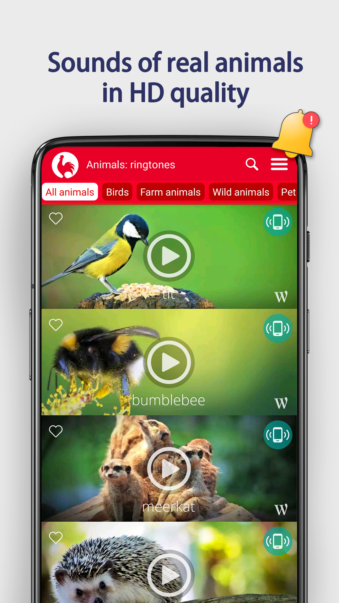 Animals: Ringtones - App on Amazon Appstore