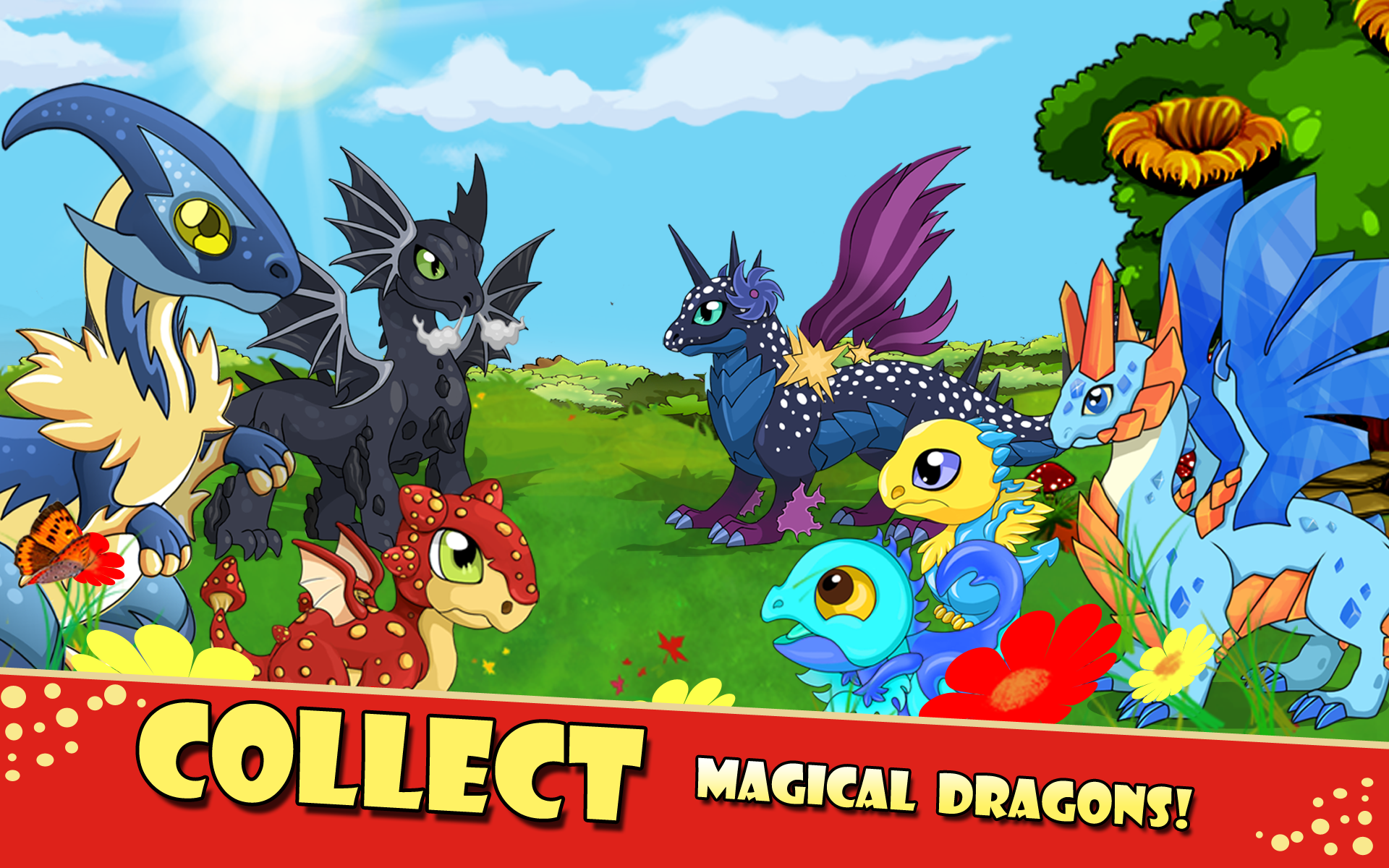 Magic Dragon Village - Fighting Breeding Fun Magic City Builder Free 2 ...