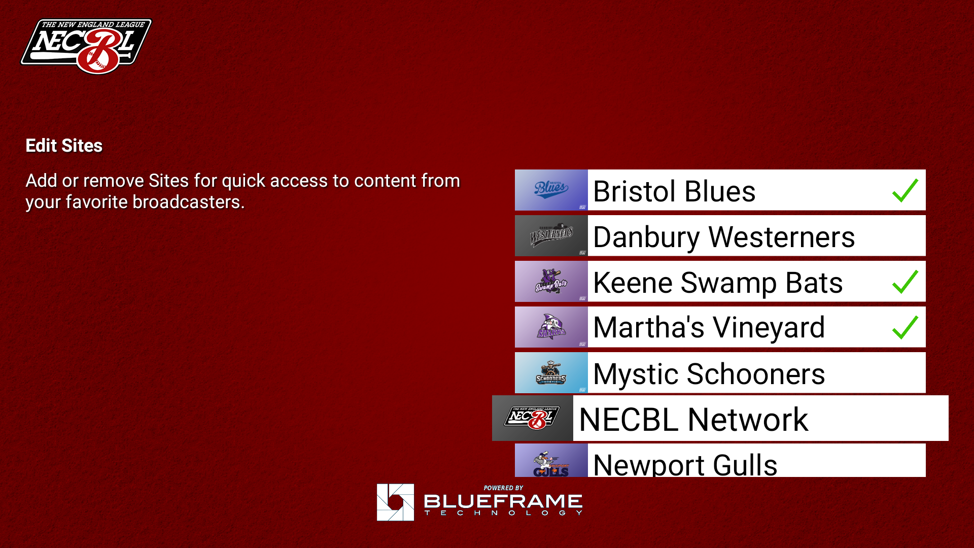 NECBL Network - App on Amazon Appstore