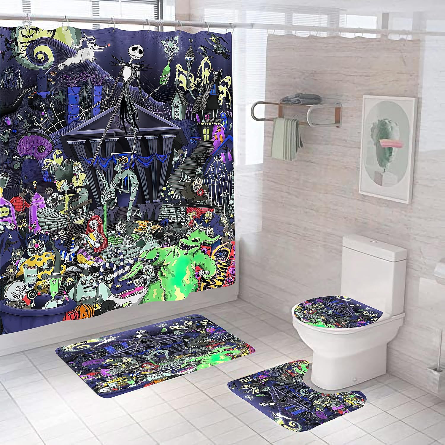 Amazon.com: DDS-DUDES 4Pcs Nightmare Before Christmas Zombie Bride Jack ...