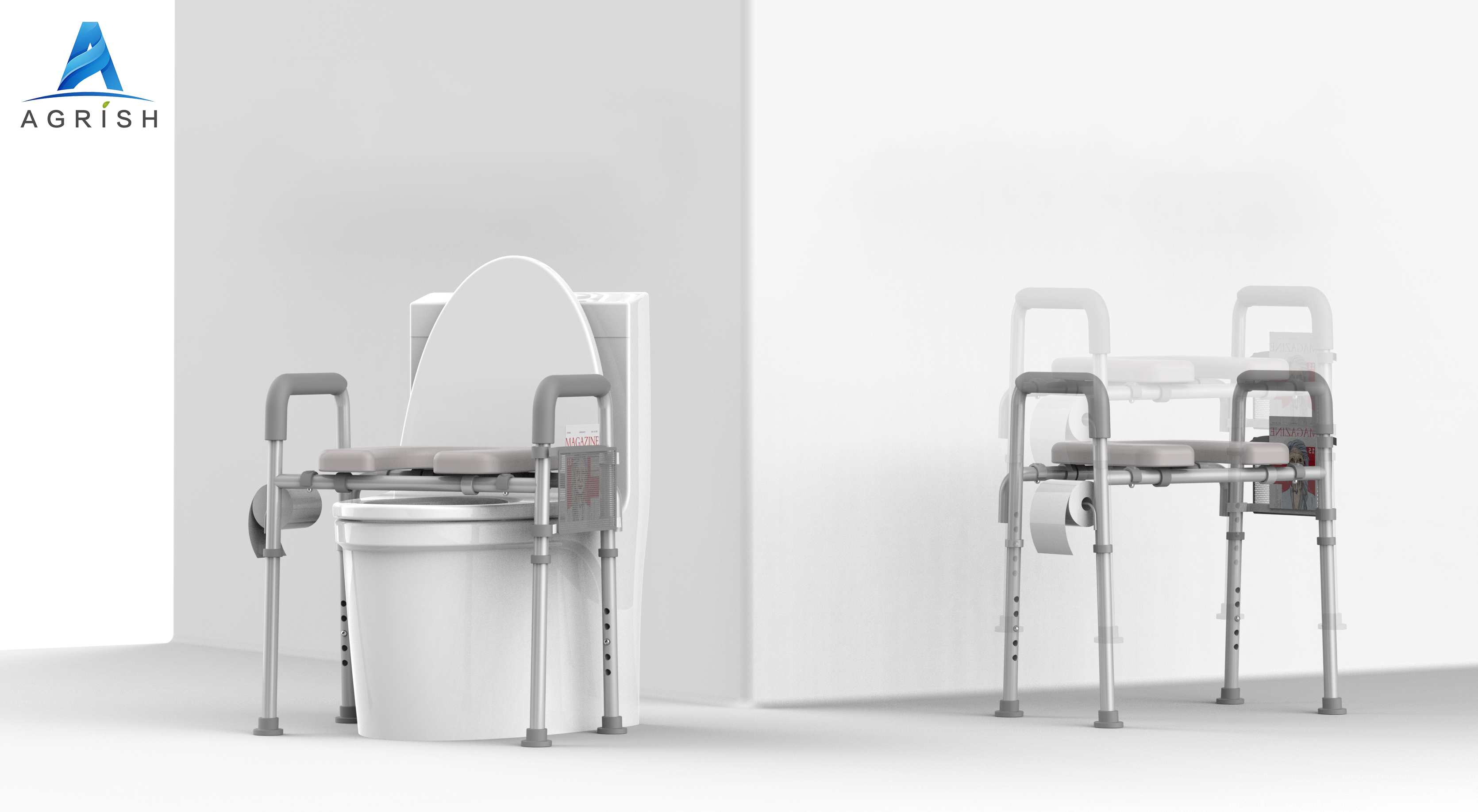 Watch How to Setup AGRISH Raised Toilet Seat on Amazon Live