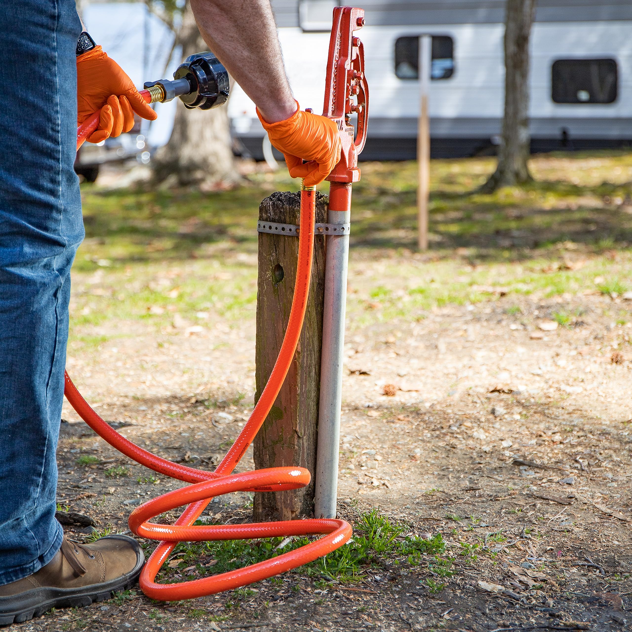Snapklik.com : Camco RhinoFlex 10-Ft RV Clean-Out Gray/Black Water Hose