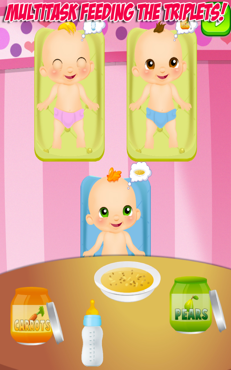 Aplicación Newborn Triplets - Newborn Baby & Mommy Pregnancy Games FREE ...