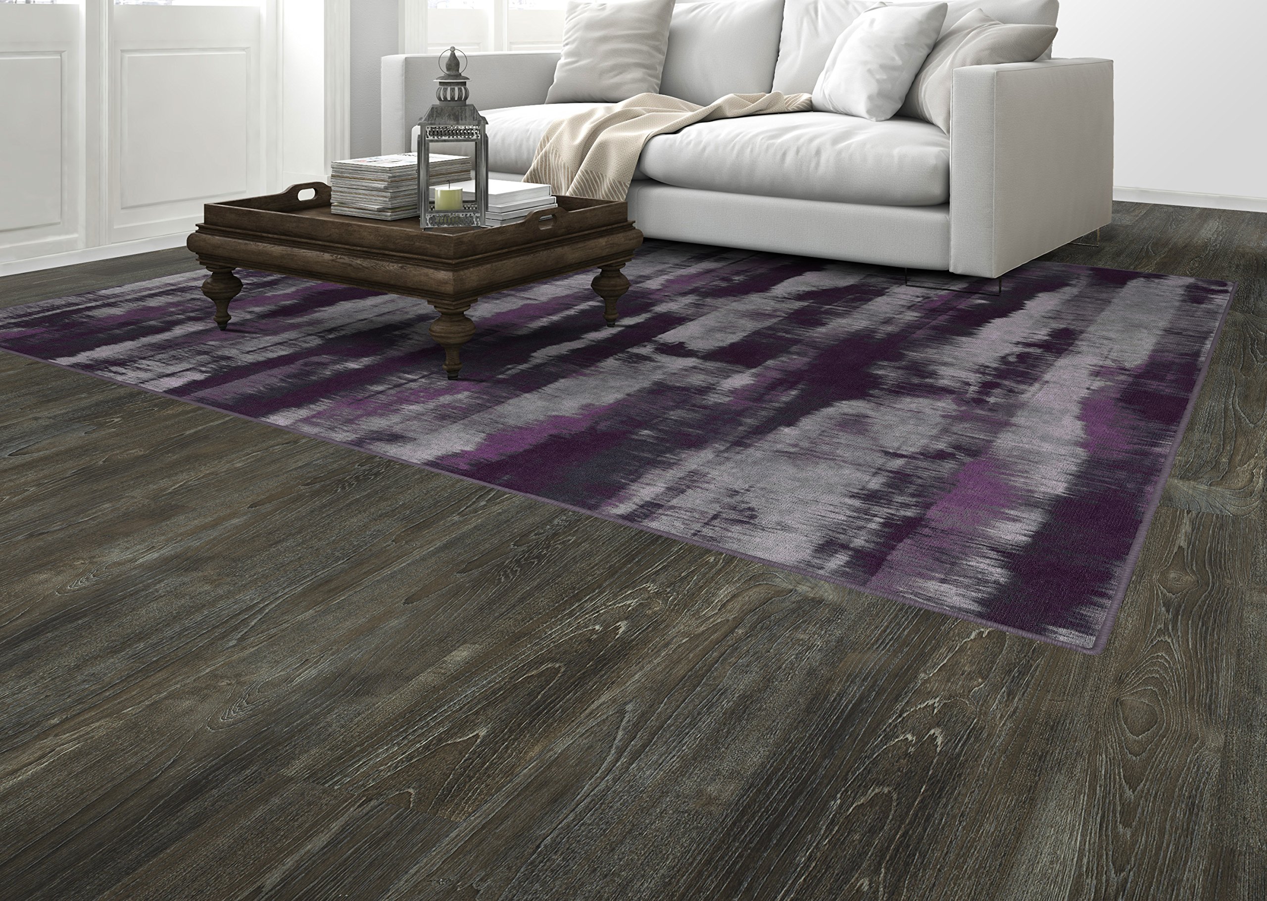 Brumlow Mills Contemporary Abstract Home Indoor Area Rug with Modern ...